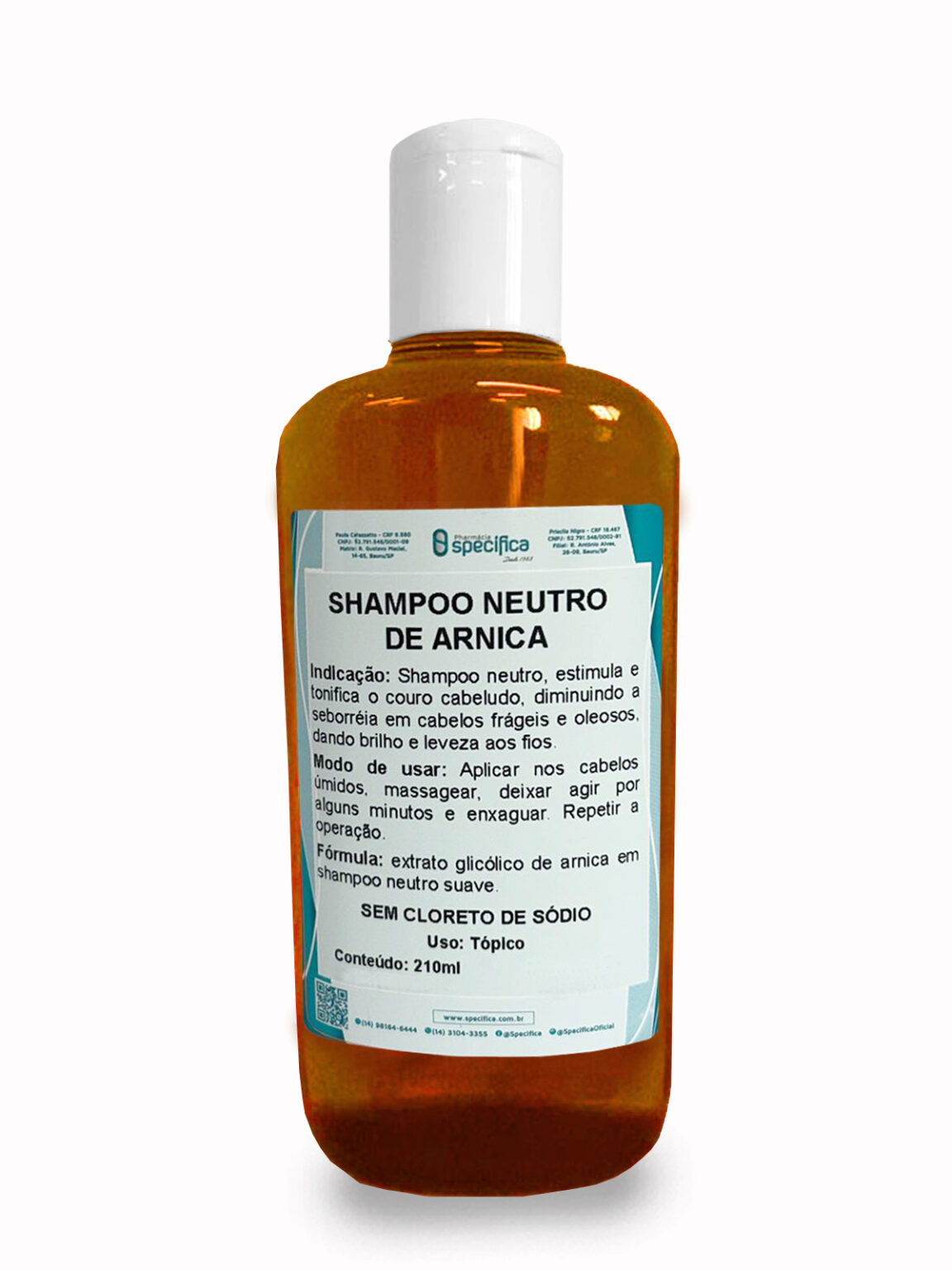 SHAMPOO NEUTRO DE ARNICA – Pharmácia Specífica